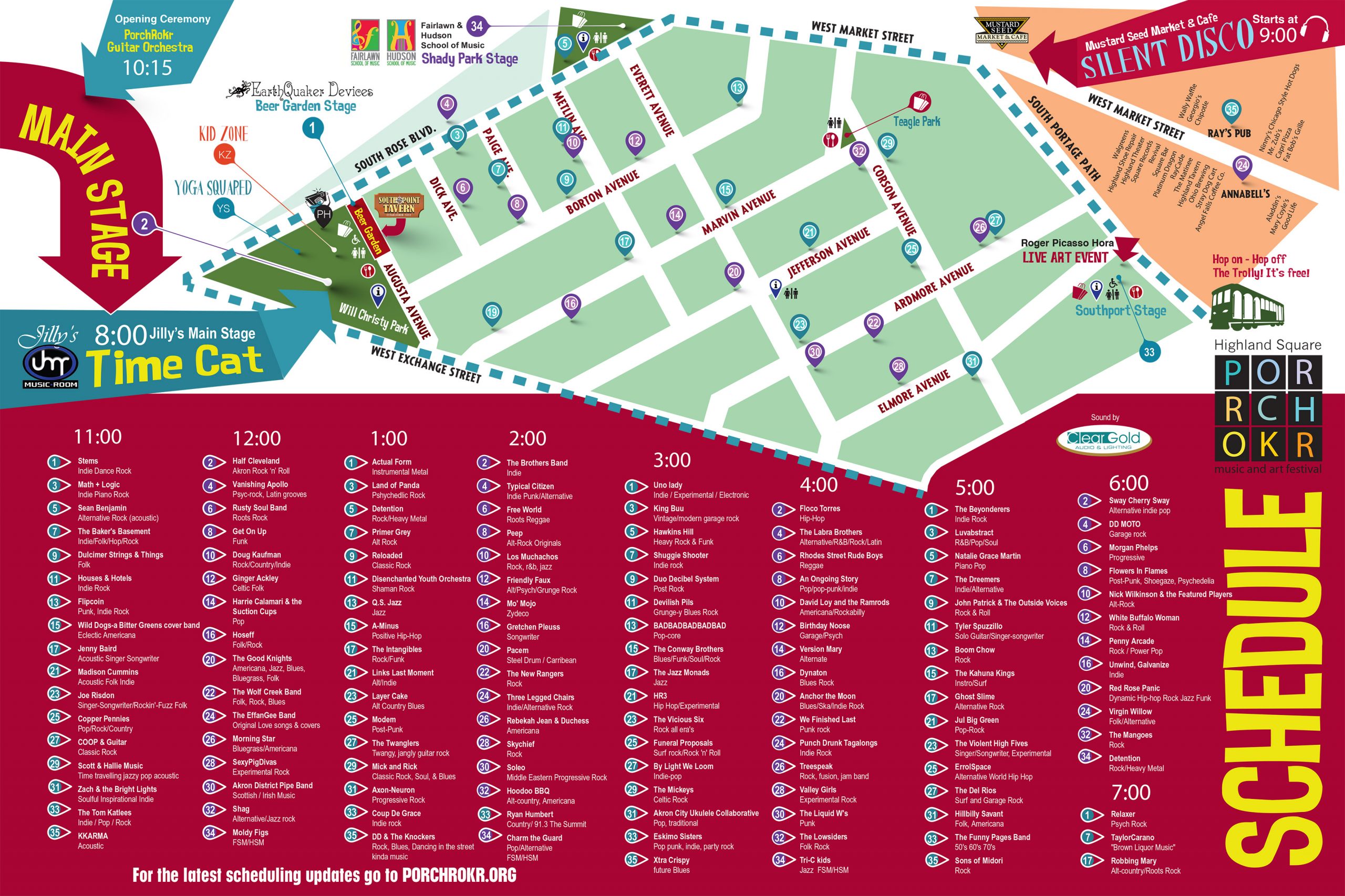 PorchRokr Fest in Akron- Uno Lady in the Beer Garden at 3pm - Uno Lady